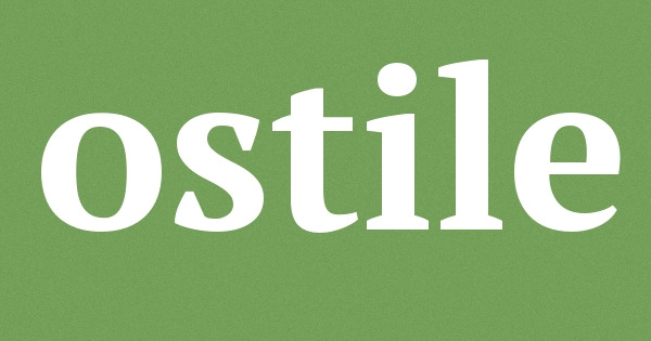 ostile sinonimi, ostile contrari :: Sinonimi - Contrari